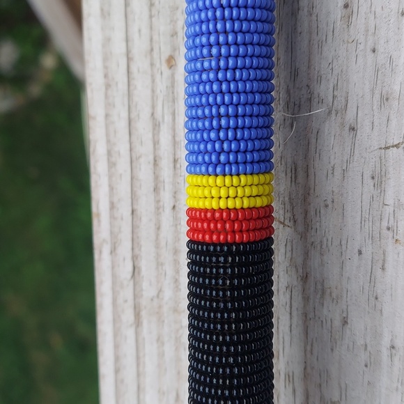 Accents | Authentic African Maasai Warrior Beaded Rungu Weaponclub Hand ...